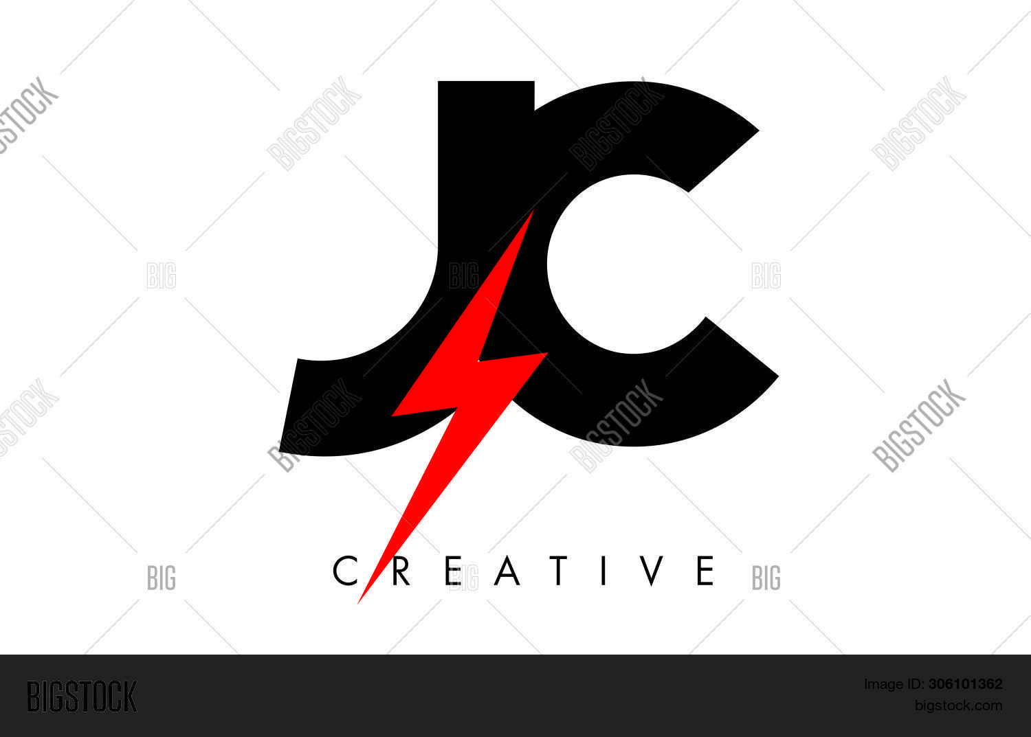 Jc Letter Logo Design Vector & Photo (Free Trial) | Bigstock