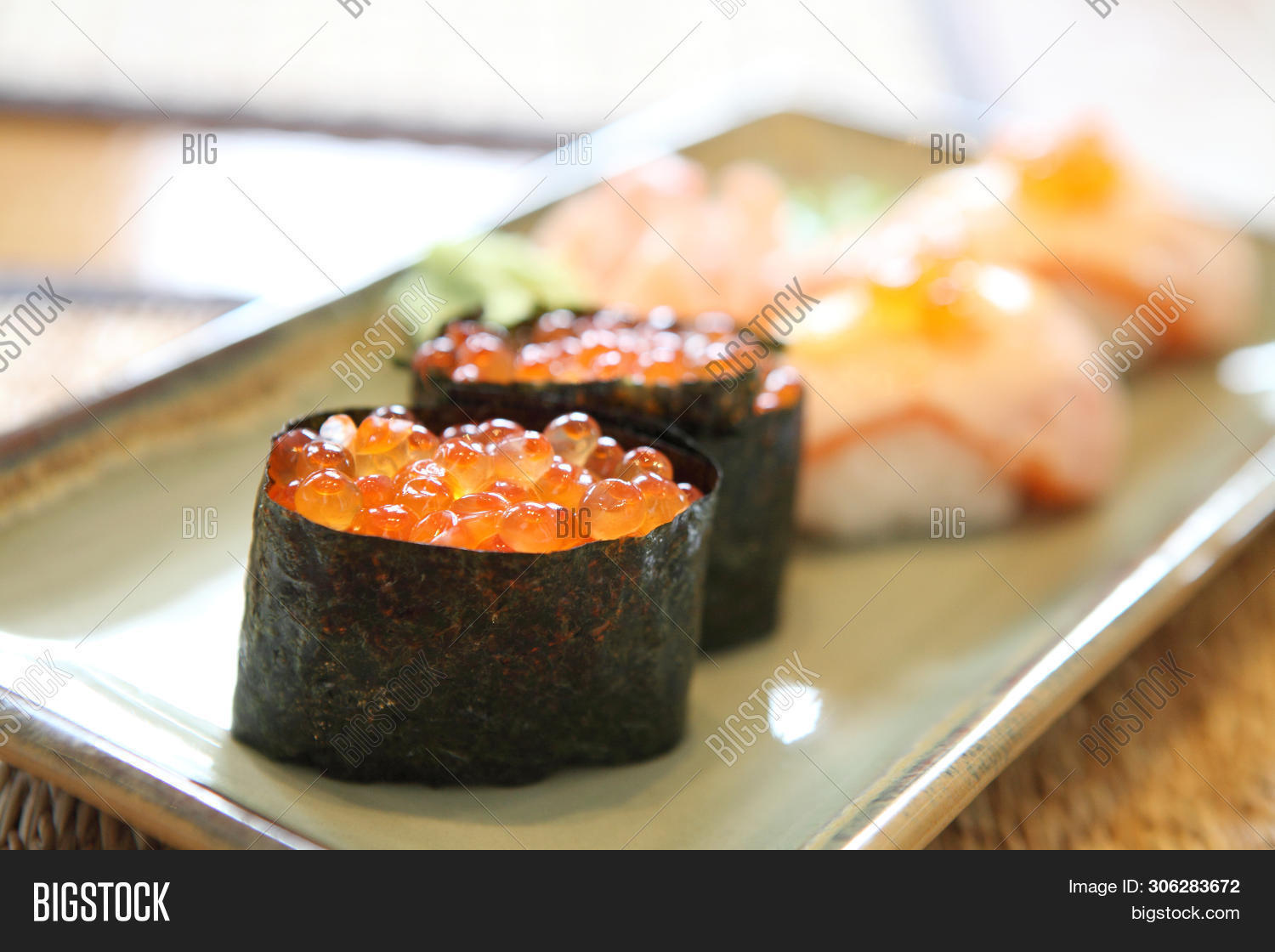 Salmon Roe Sushi On Image & Photo (Free Trial) | Bigstock