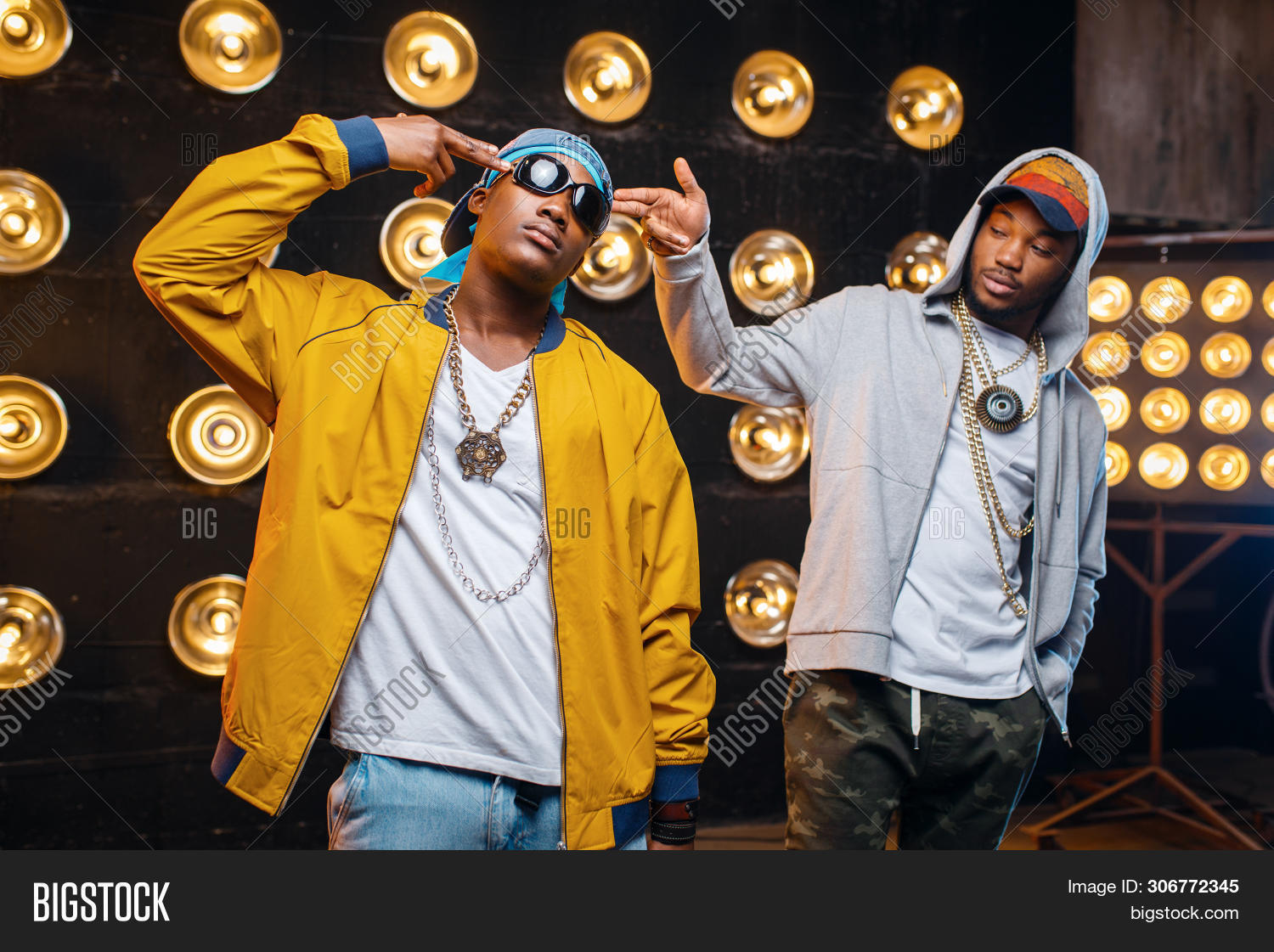 Two Black Rappers Caps Image & Photo (Free Trial) | Bigstock