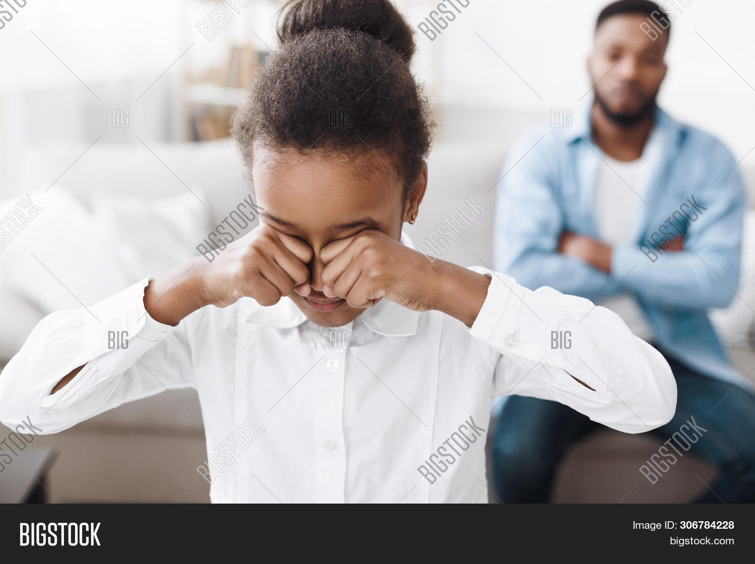 Quarrel Father. Little Image & Photo (Free Trial) | Bigstock