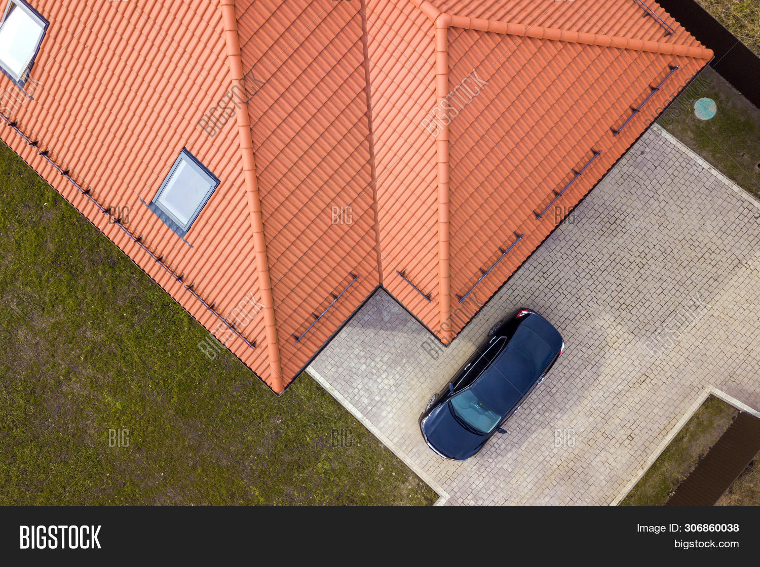 Aerial Top View House Image & Photo (Free Trial) | Bigstock