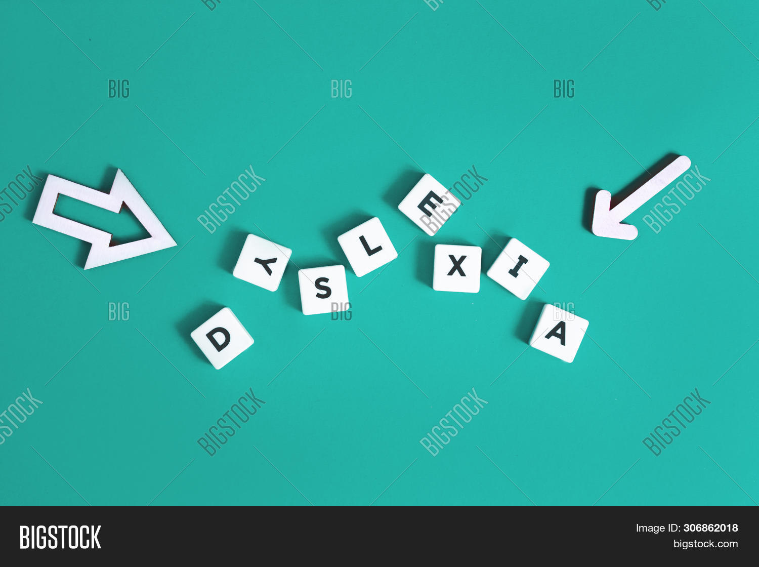 Dyslexia Word Arrows Image & Photo (Free Trial) | Bigstock