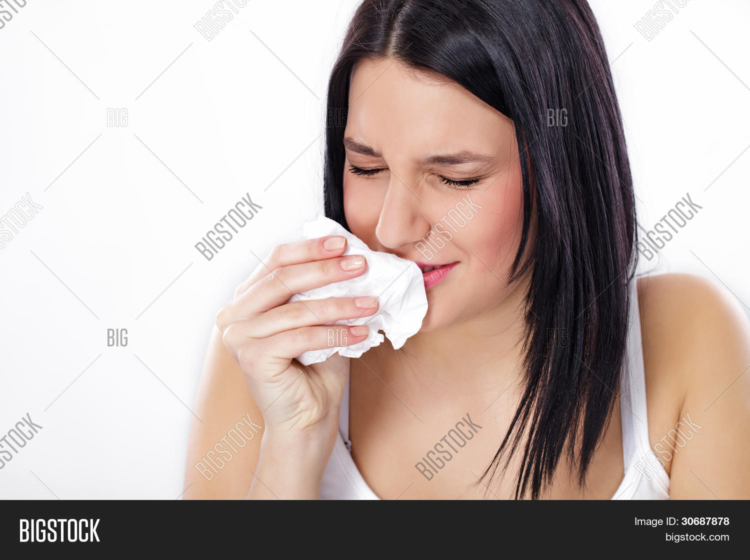 Young Woman Sneezing, Image & Photo (Free Trial) | Bigstock