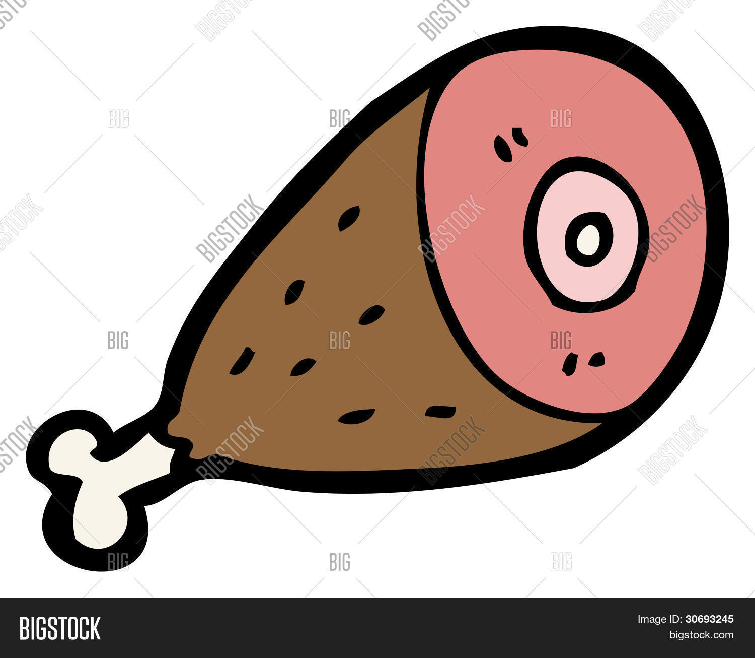 Leg Ham Cartoon Image & Photo (Free Trial) | Bigstock