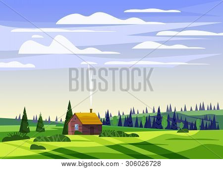 Valley Farmland Cartoon Images, Illustrations & Vectors (Free) - Bigstock