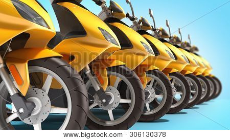 Yellow Moped Scooter Image & Photo (Free Trial) | Bigstock