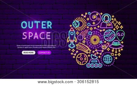 Outer Space Neon Vector & Photo (Free Trial) | Bigstock