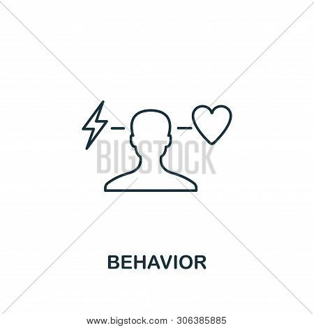 Behavior Icon. Thin Image & Photo (Free Trial) | Bigstock