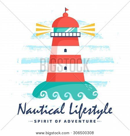 Lighthouse Striped Vector & Photo (Free Trial) | Bigstock