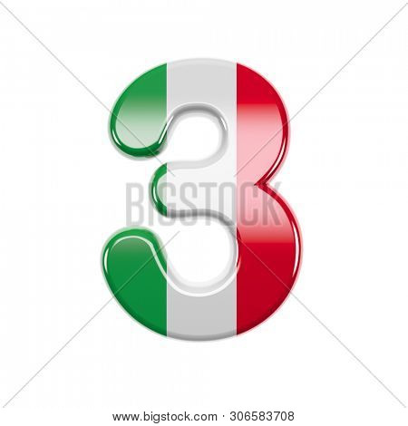 Italian Number 3 - 3d Image & Photo (Free Trial) | Bigstock