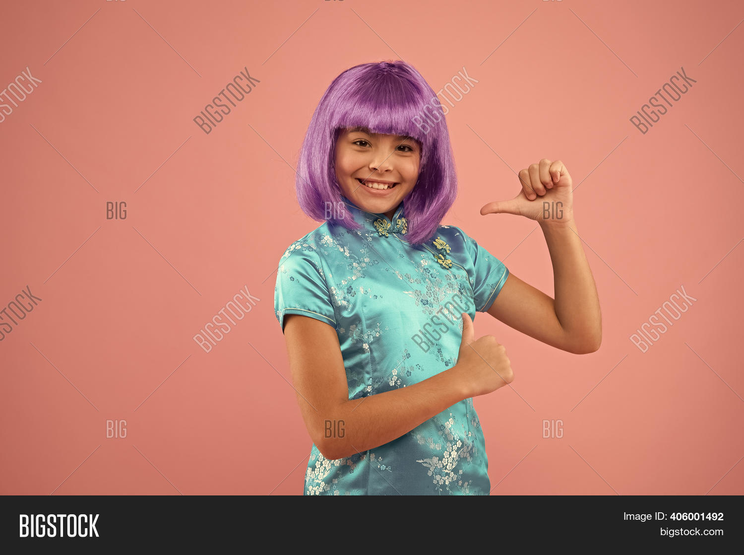 Asian Girl Pointing Image & Photo (Free Trial) | Bigstock