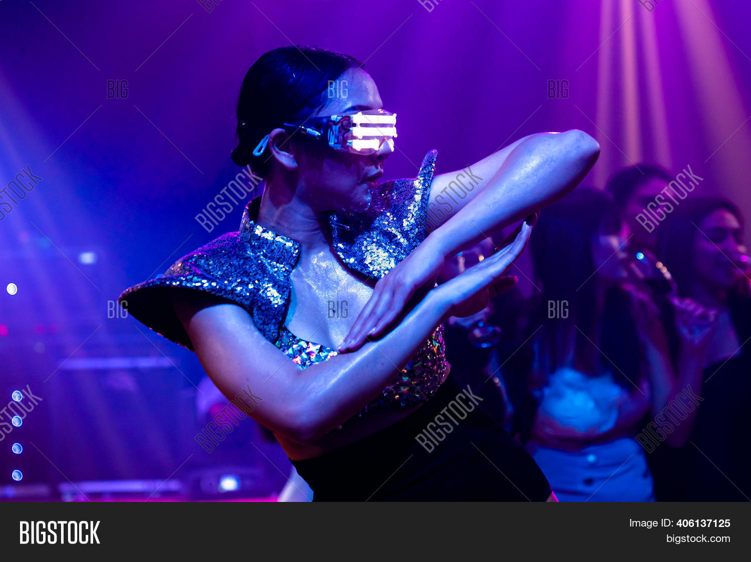 Techno Dancer Night Image & Photo (Free Trial) | Bigstock