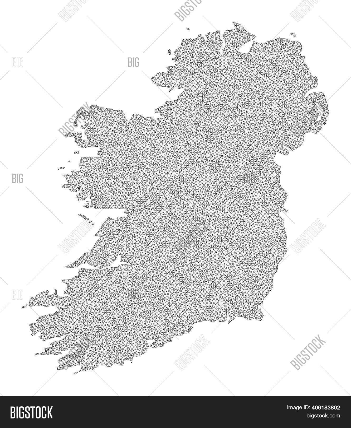 Polygonal Mesh Map Image & Photo (Free Trial) | Bigstock