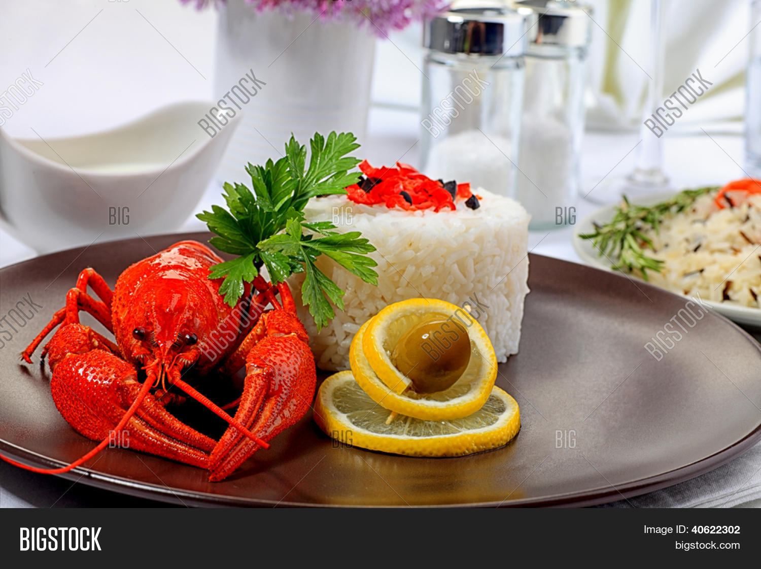 Dinner Table Dished Image & Photo (Free Trial) | Bigstock