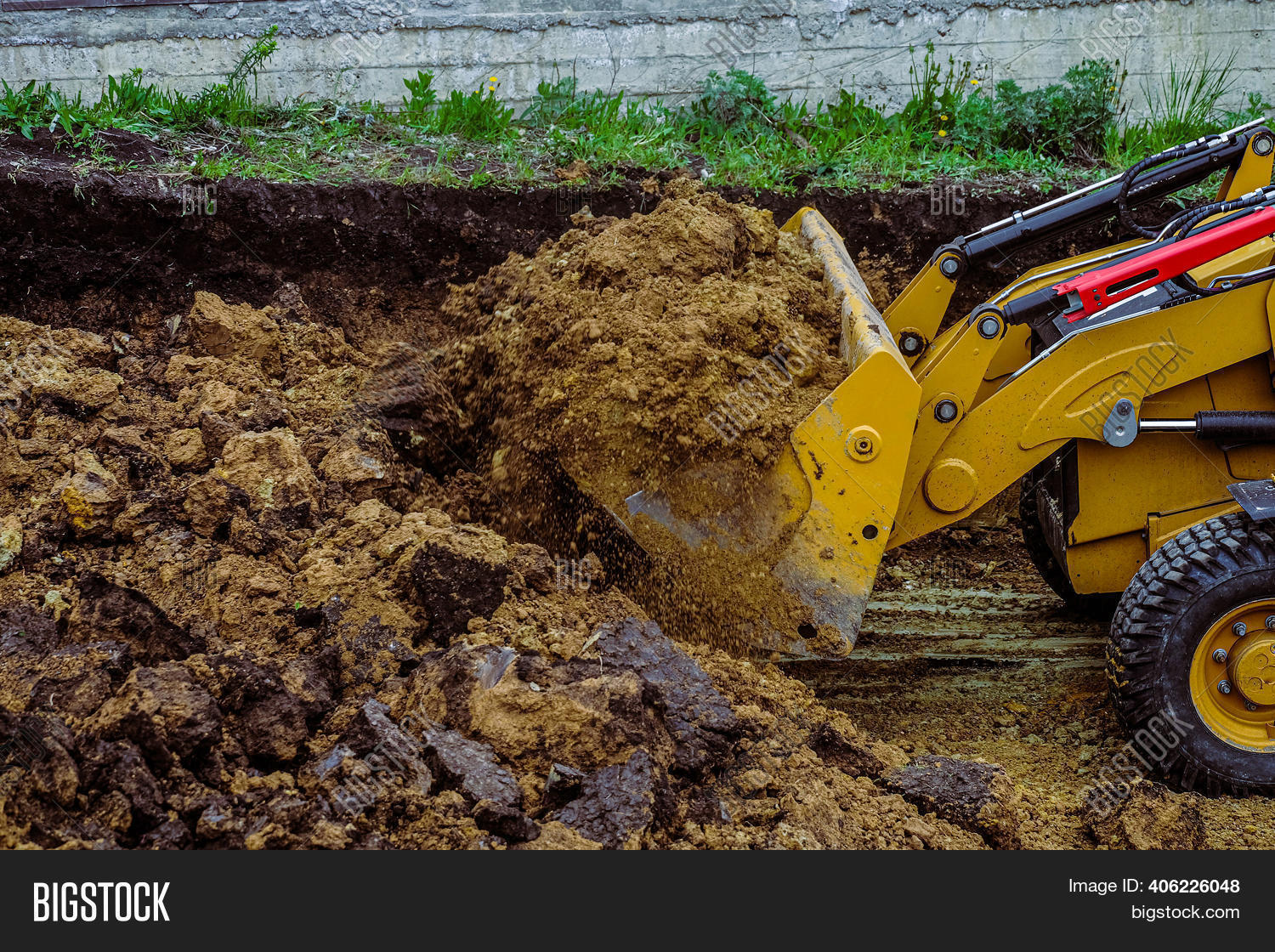 Backhoe Loader Moves Image & Photo (Free Trial) | Bigstock