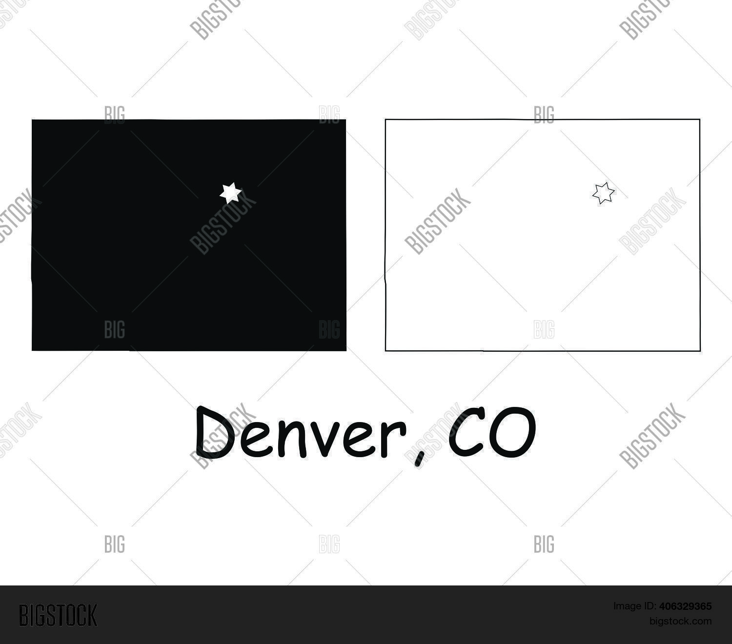 Colorado Co State Map Vector & Photo (Free Trial) | Bigstock