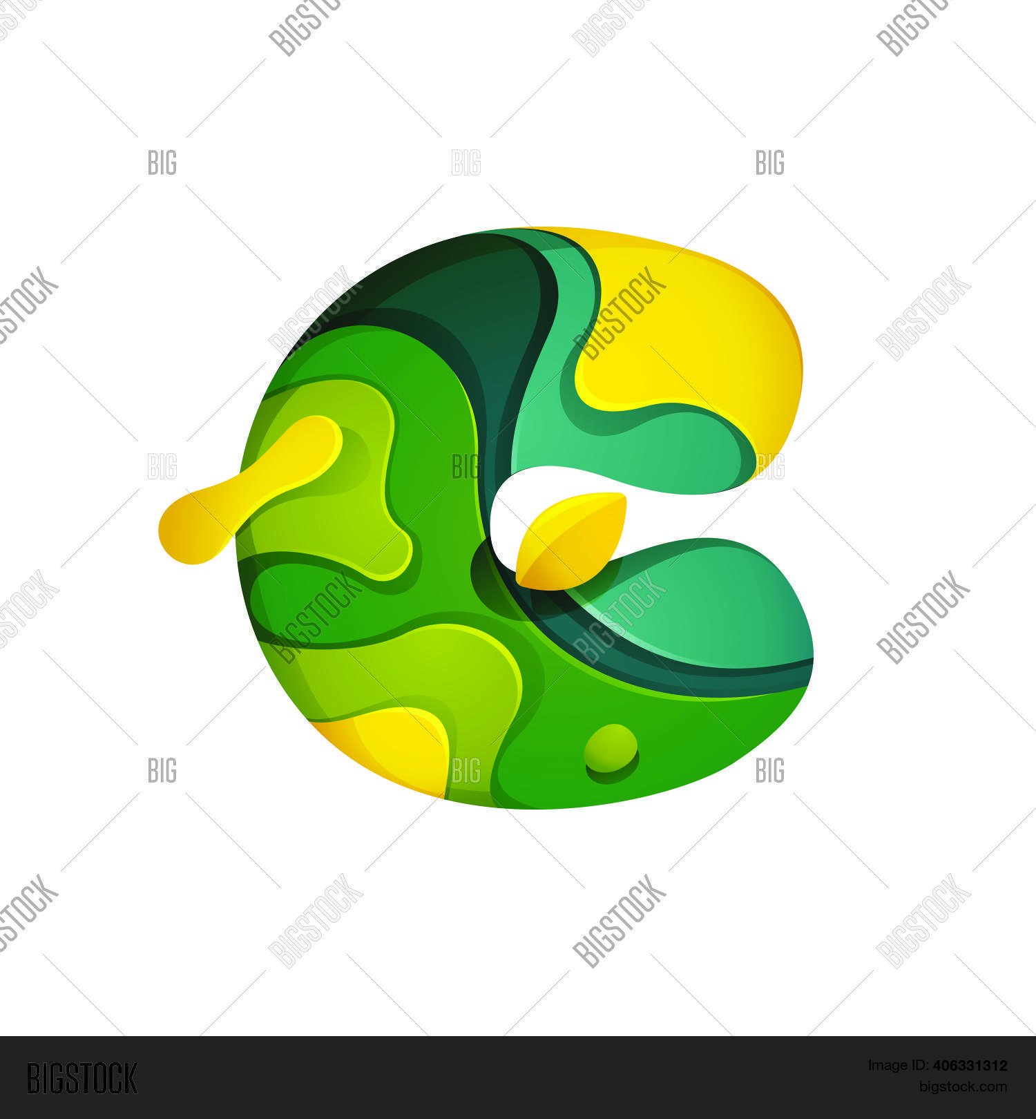 Paper Cut Letter C Vector & Photo (Free Trial) | Bigstock