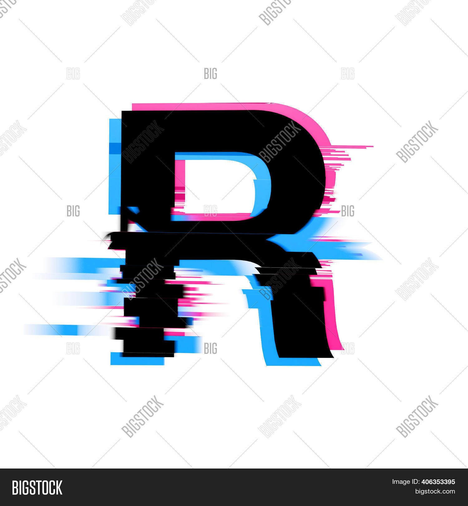 Letter R Distorted Image & Photo (Free Trial) | Bigstock
