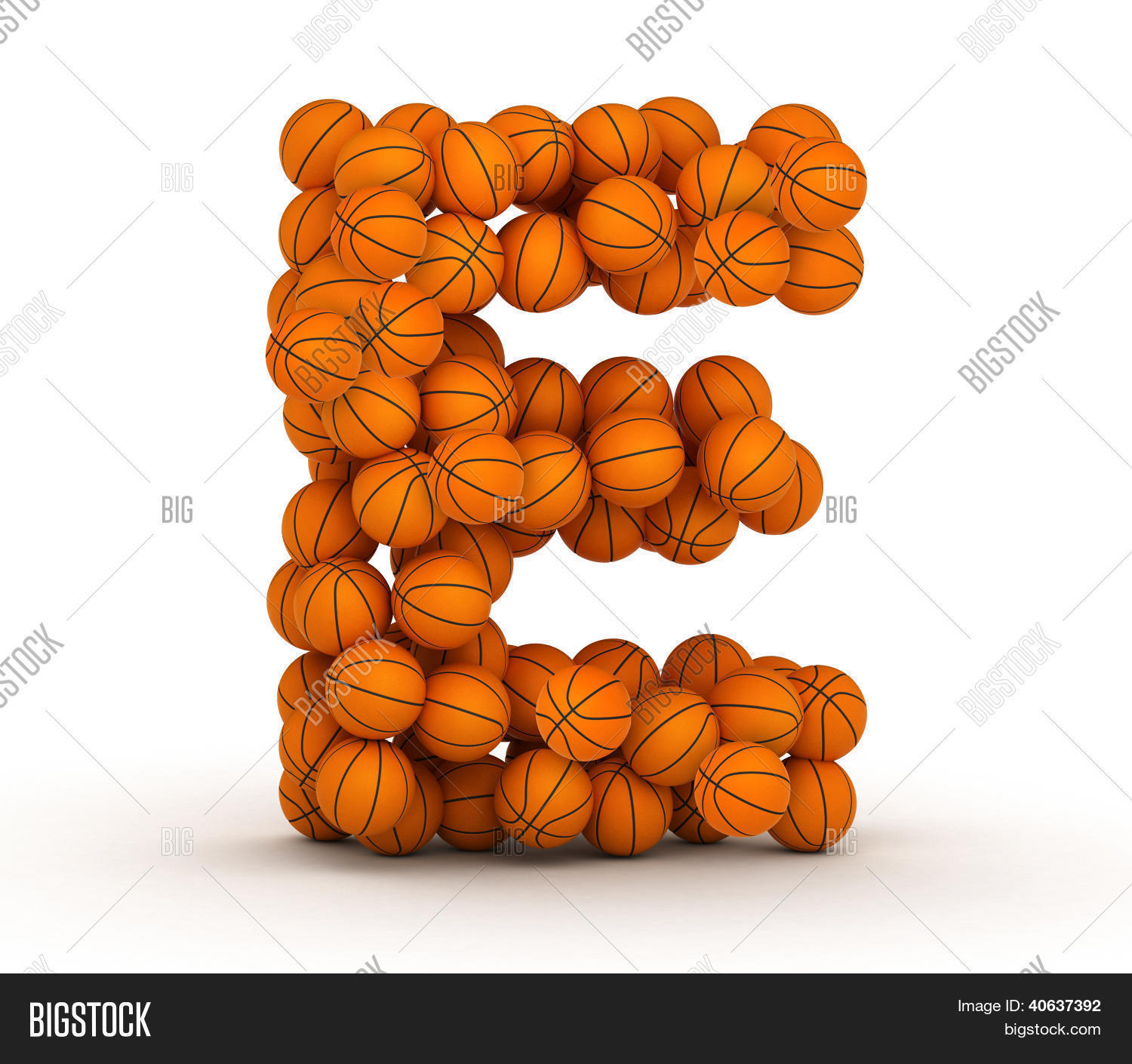 Letter E, Basketball Image & Photo (Free Trial) | Bigstock