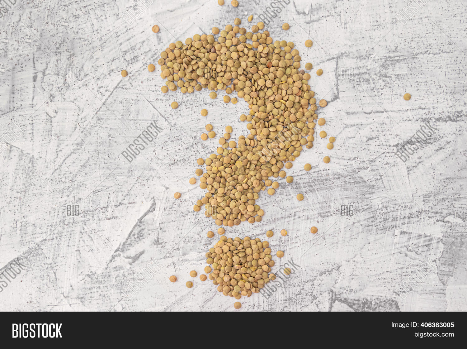 Green Lentils On White Image & Photo (Free Trial) | Bigstock