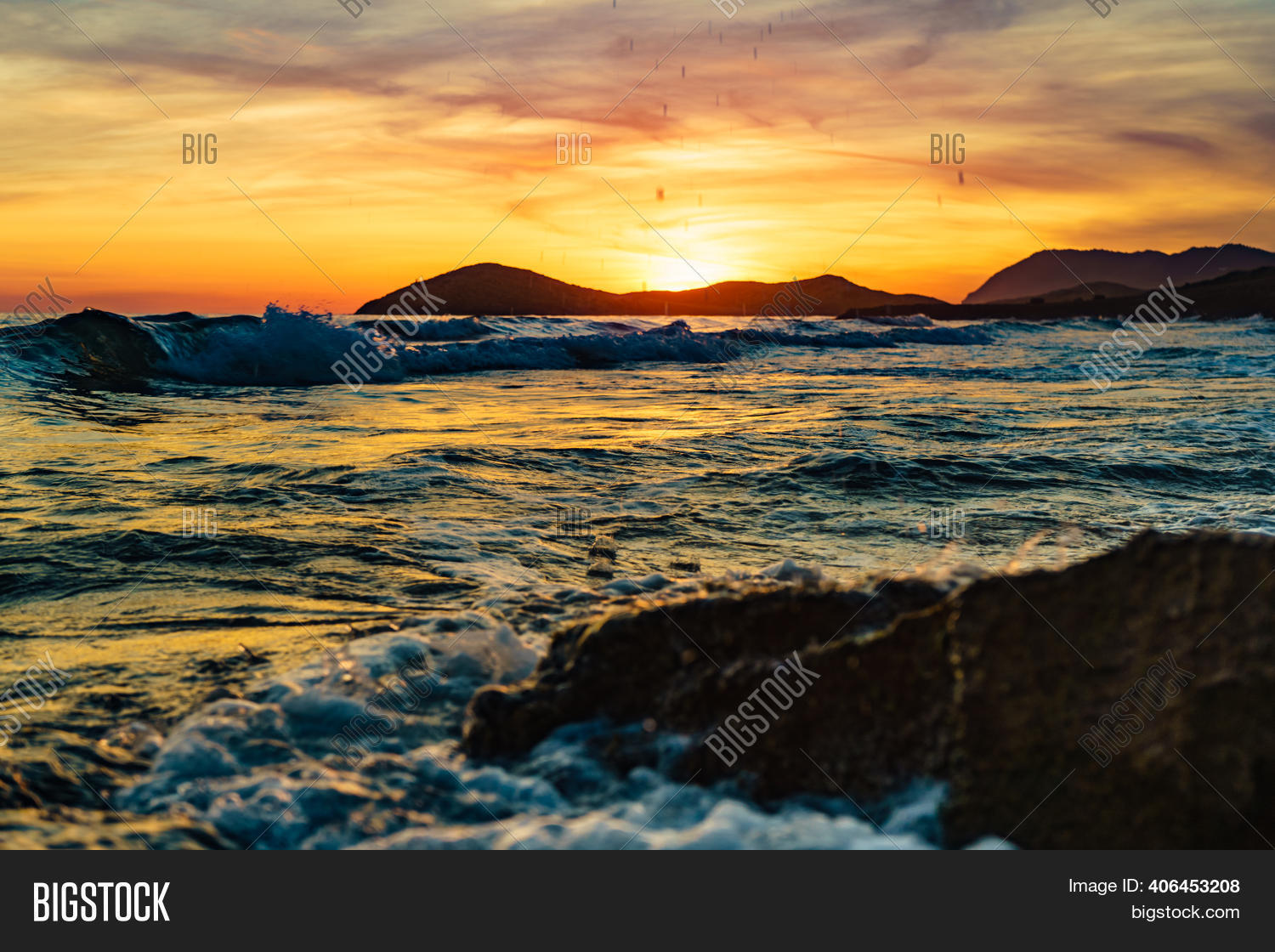 Sunset Over Sea, Image & Photo (Free Trial) | Bigstock