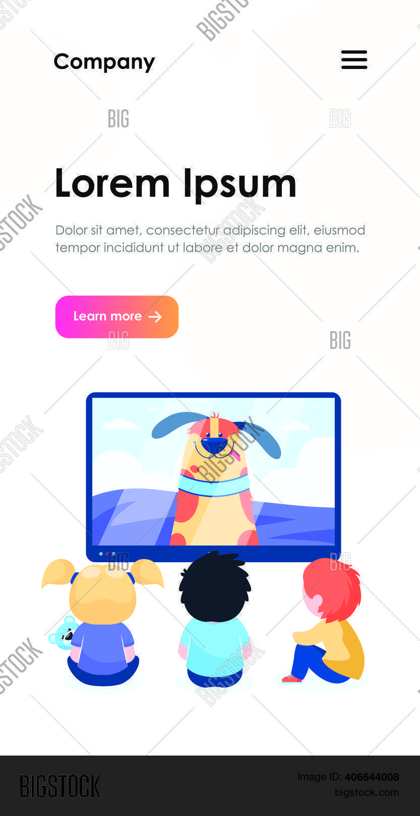 Children Watching Tv Vector & Photo (Free Trial) | Bigstock