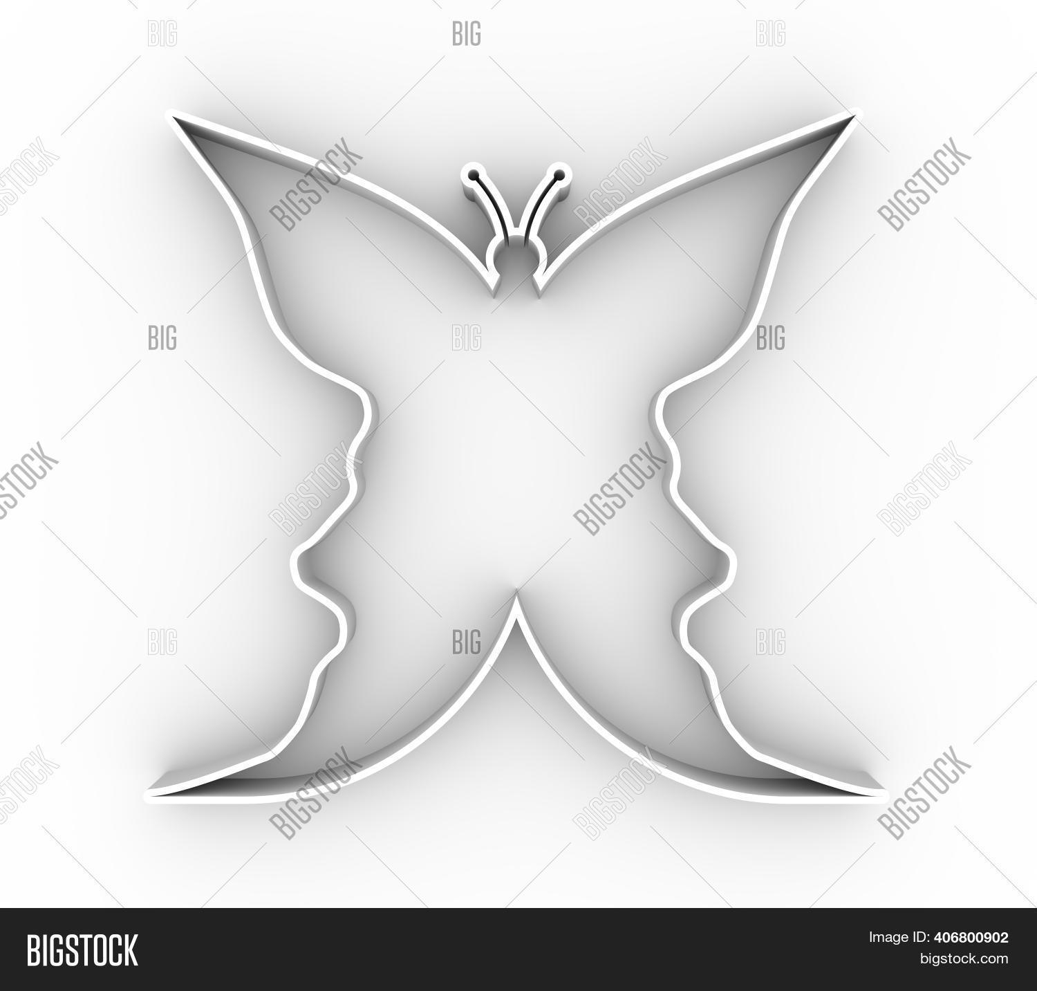 Butterfly Two Face Image & Photo (Free Trial) | Bigstock