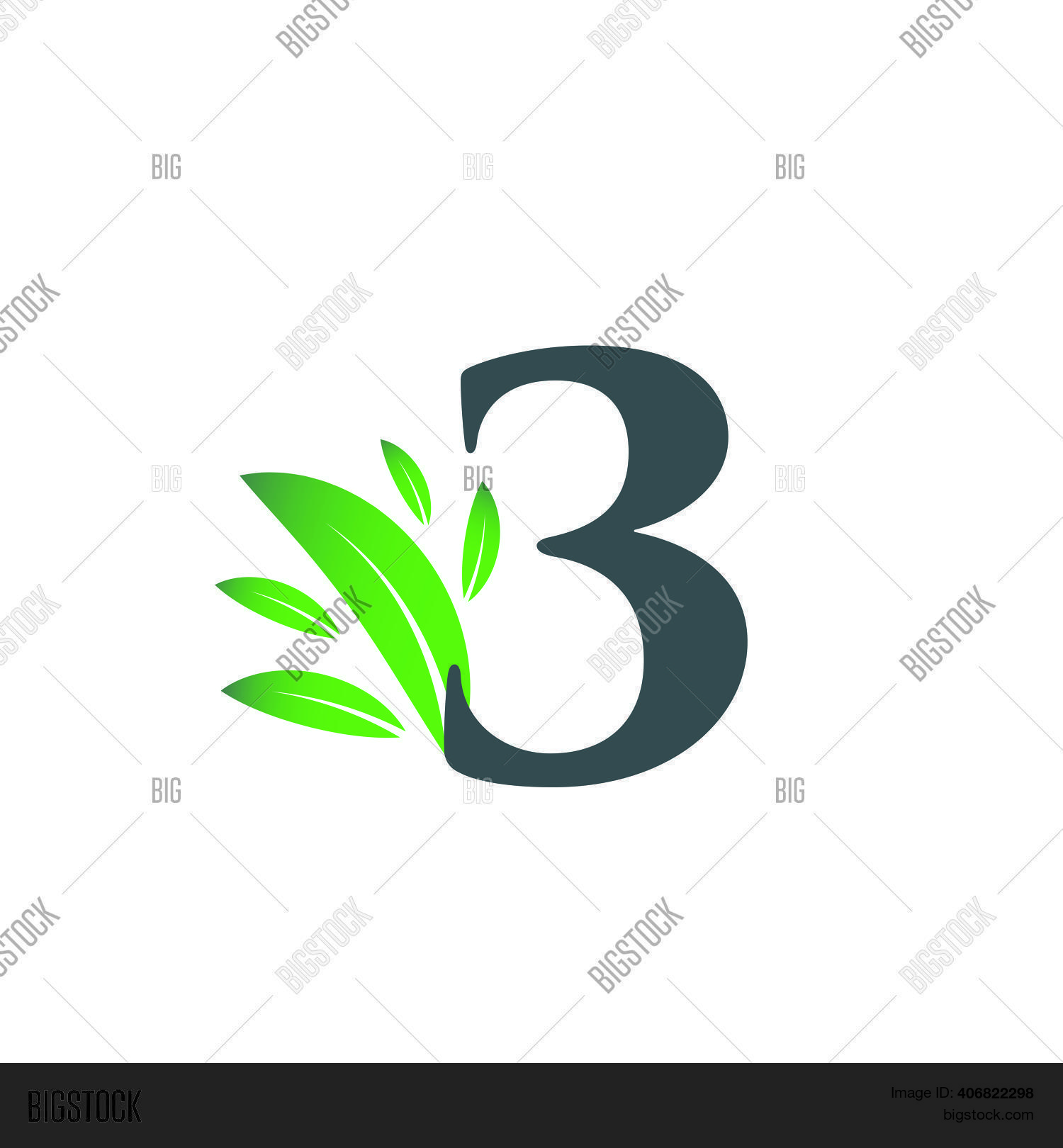 Number Three Logo Vector & Photo (Free Trial) | Bigstock