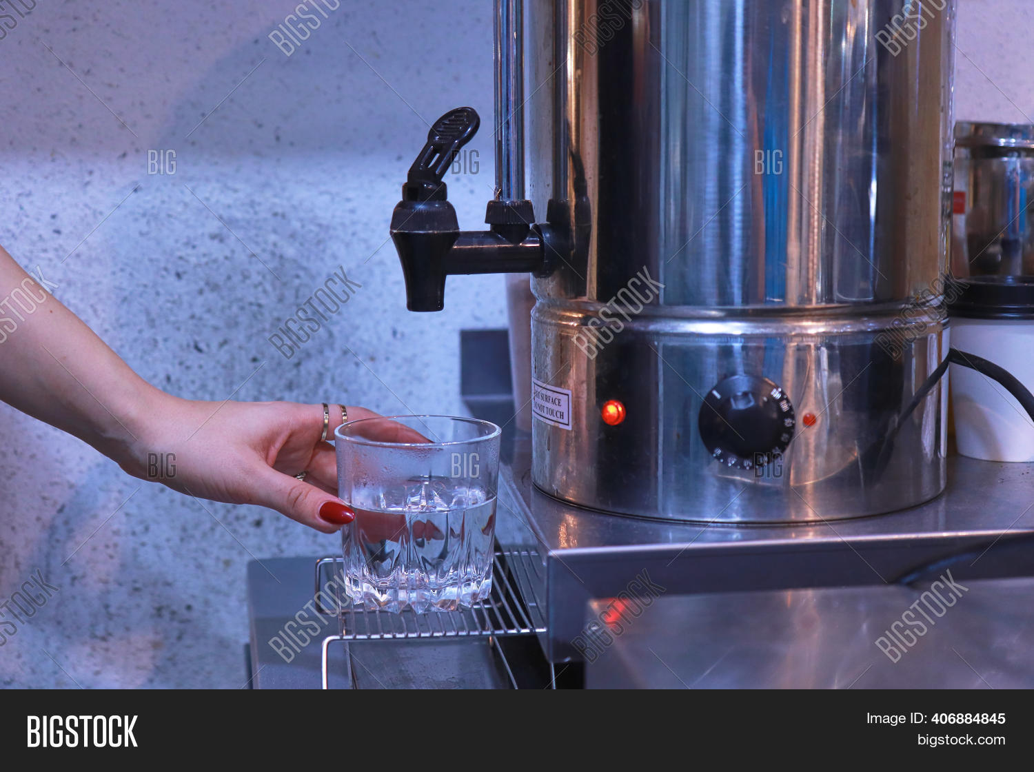 Womans Hand Presses Image & Photo (Free Trial) | Bigstock