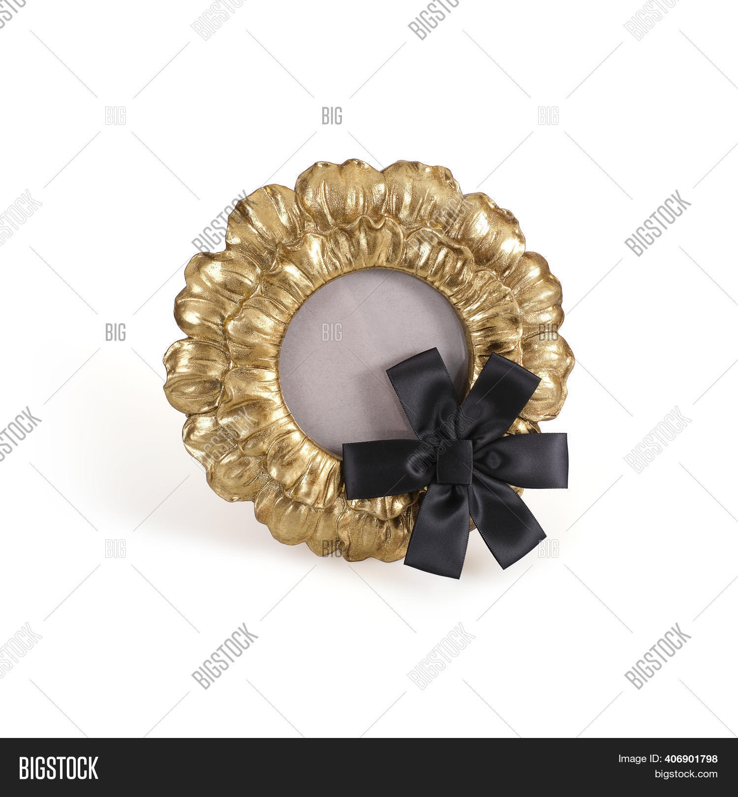 Golden Round Frame Image & Photo (Free Trial) | Bigstock