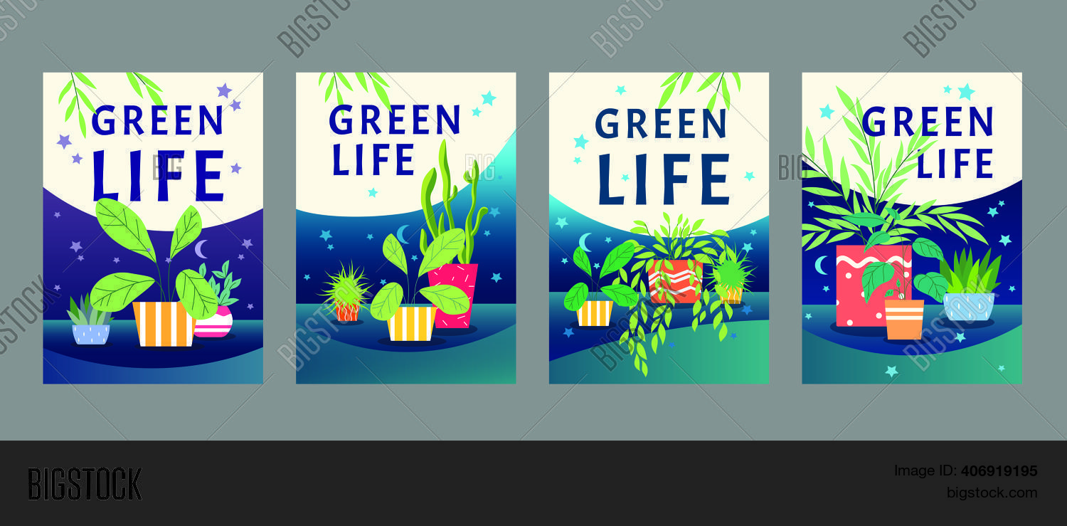Green Life Poster Vector & Photo (Free Trial) | Bigstock