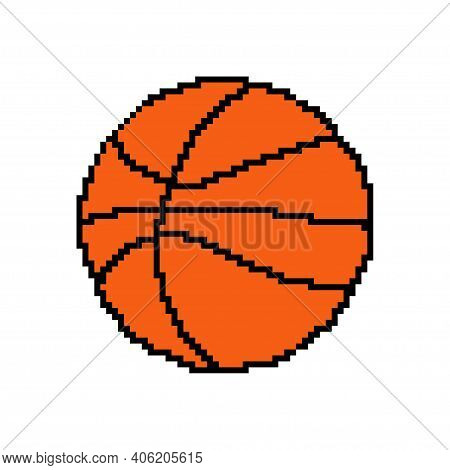 Pixel Art Basketball Vector & Photo (Free Trial) | Bigstock