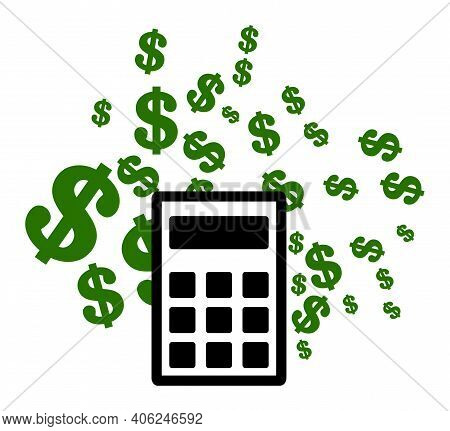 Money Calculator Icon Vector & Photo (Free Trial) | Bigstock