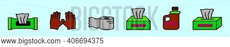 Set Wipe Cartoon Icon Vector & Photo (Free Trial) | Bigstock