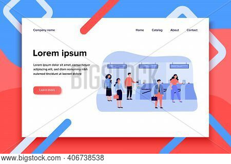 People Going Through Vector & Photo (Free Trial) | Bigstock