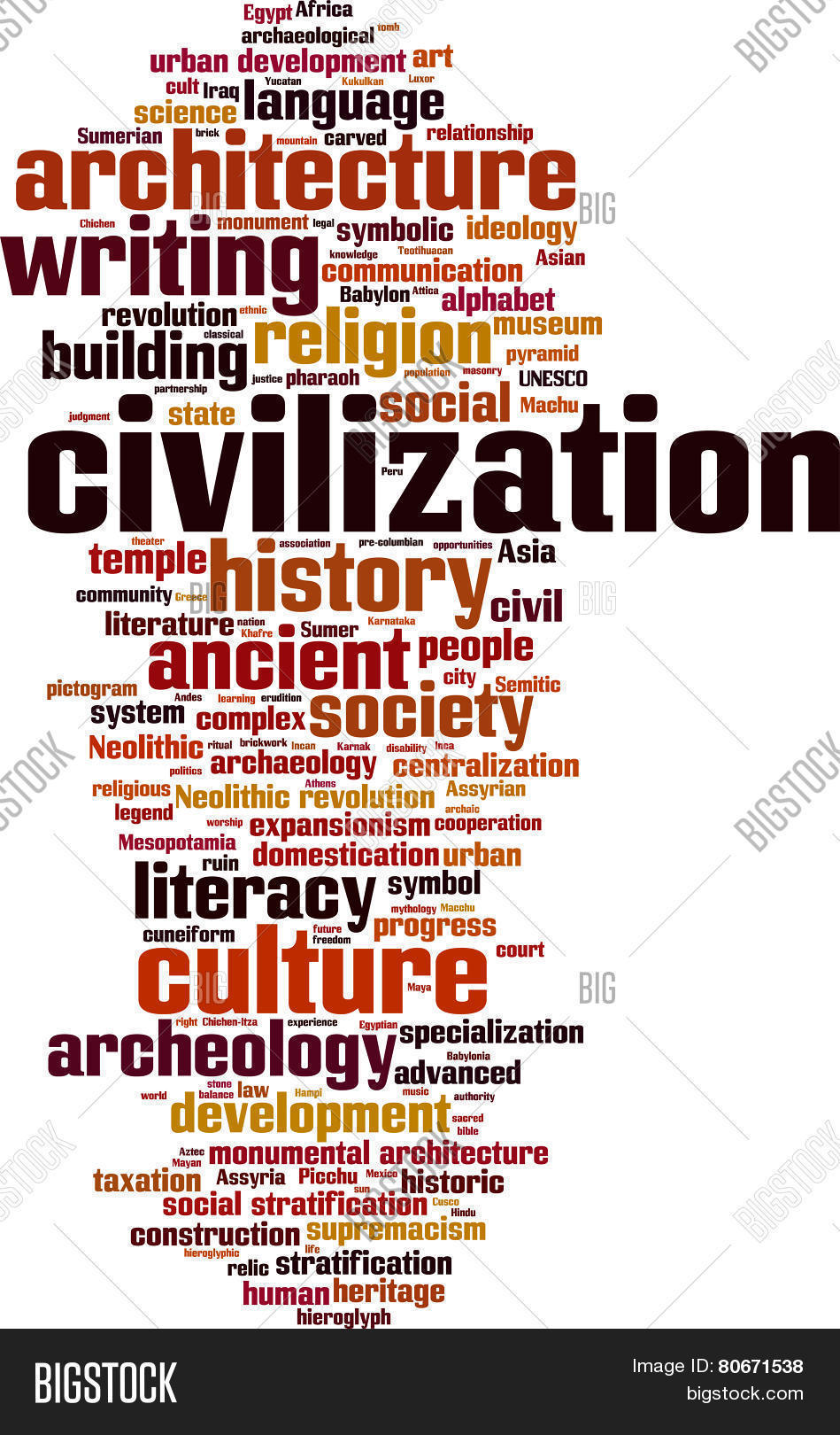 Civilization Word Vector & Photo (Free Trial) | Bigstock