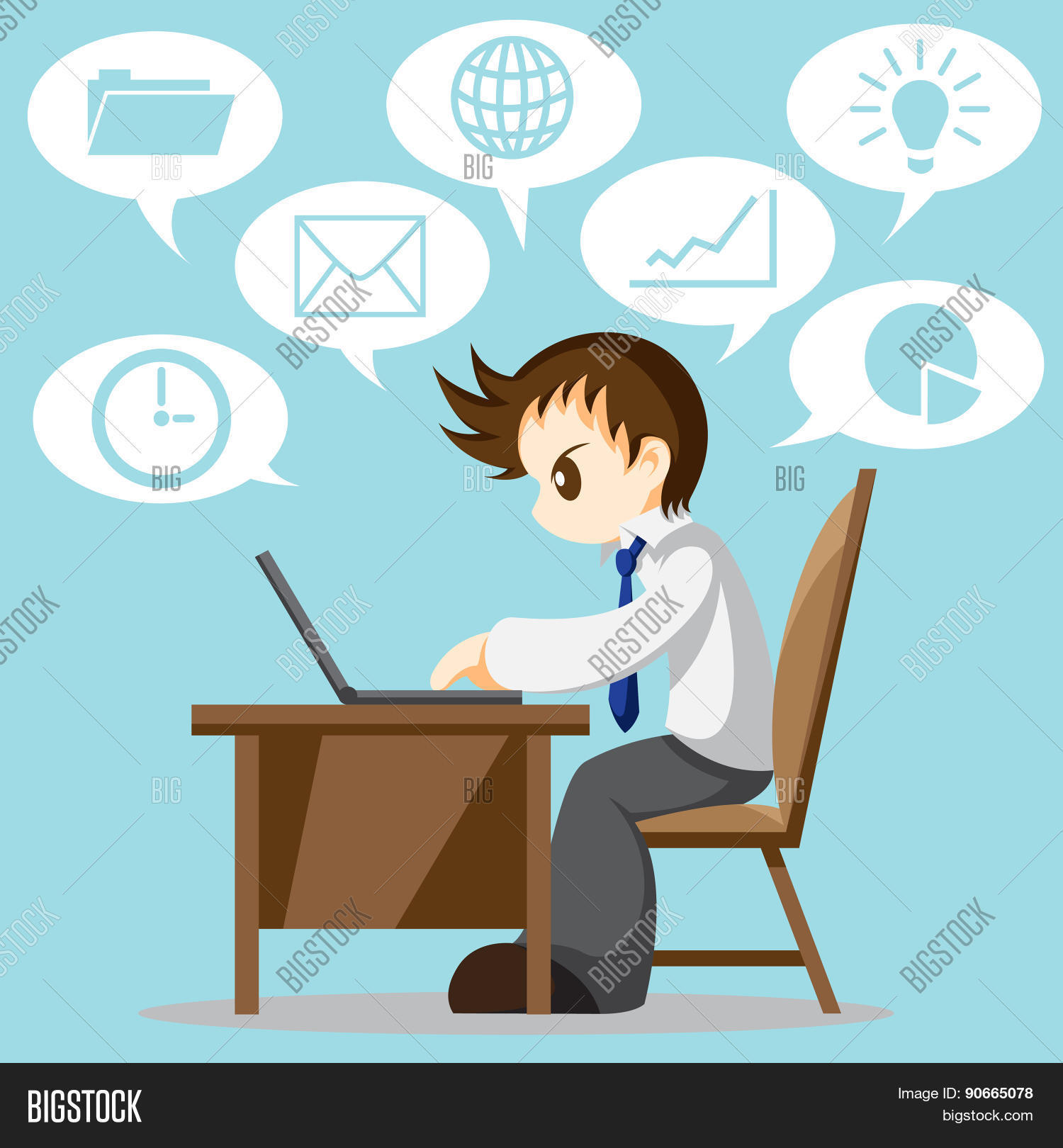 Hard Working Vector & Photo (Free Trial) | Bigstock