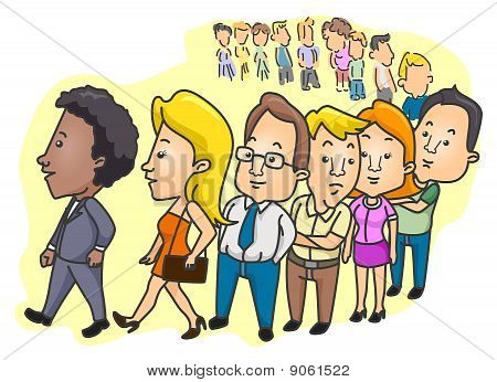 Queue Image & Photo (Free Trial) | Bigstock