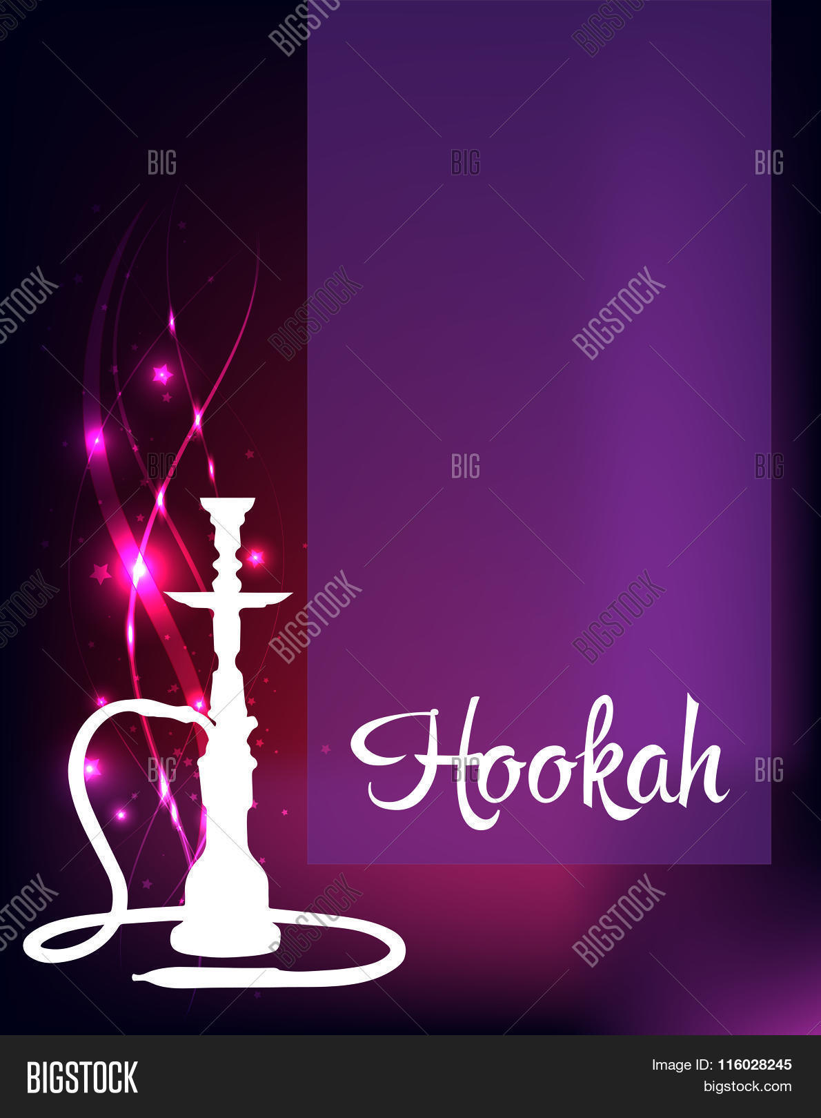Purple Hookah Bar Vector & Photo (Free Trial) | Bigstock