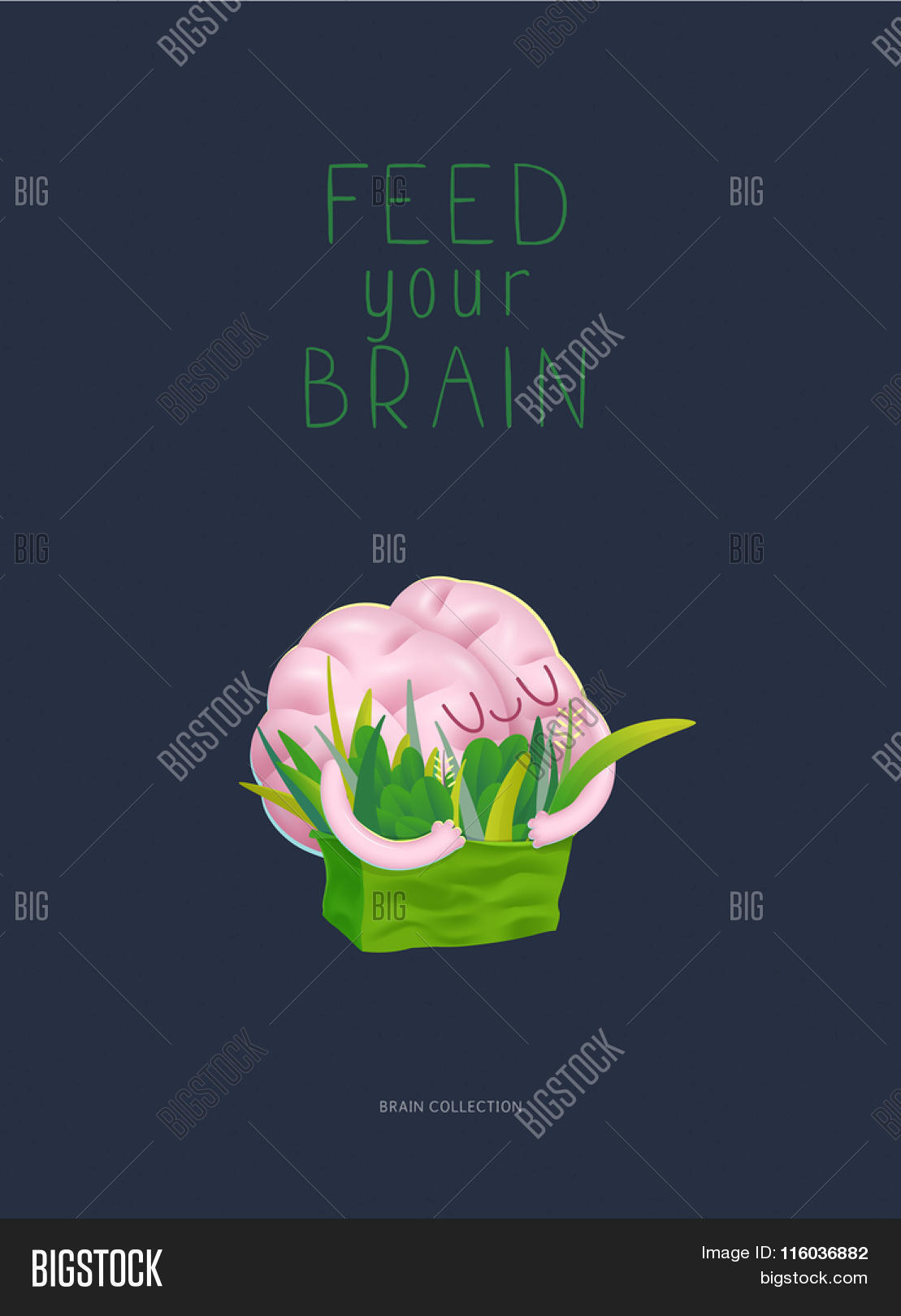 Feed Your Brain Vector & Photo (Free Trial) | Bigstock