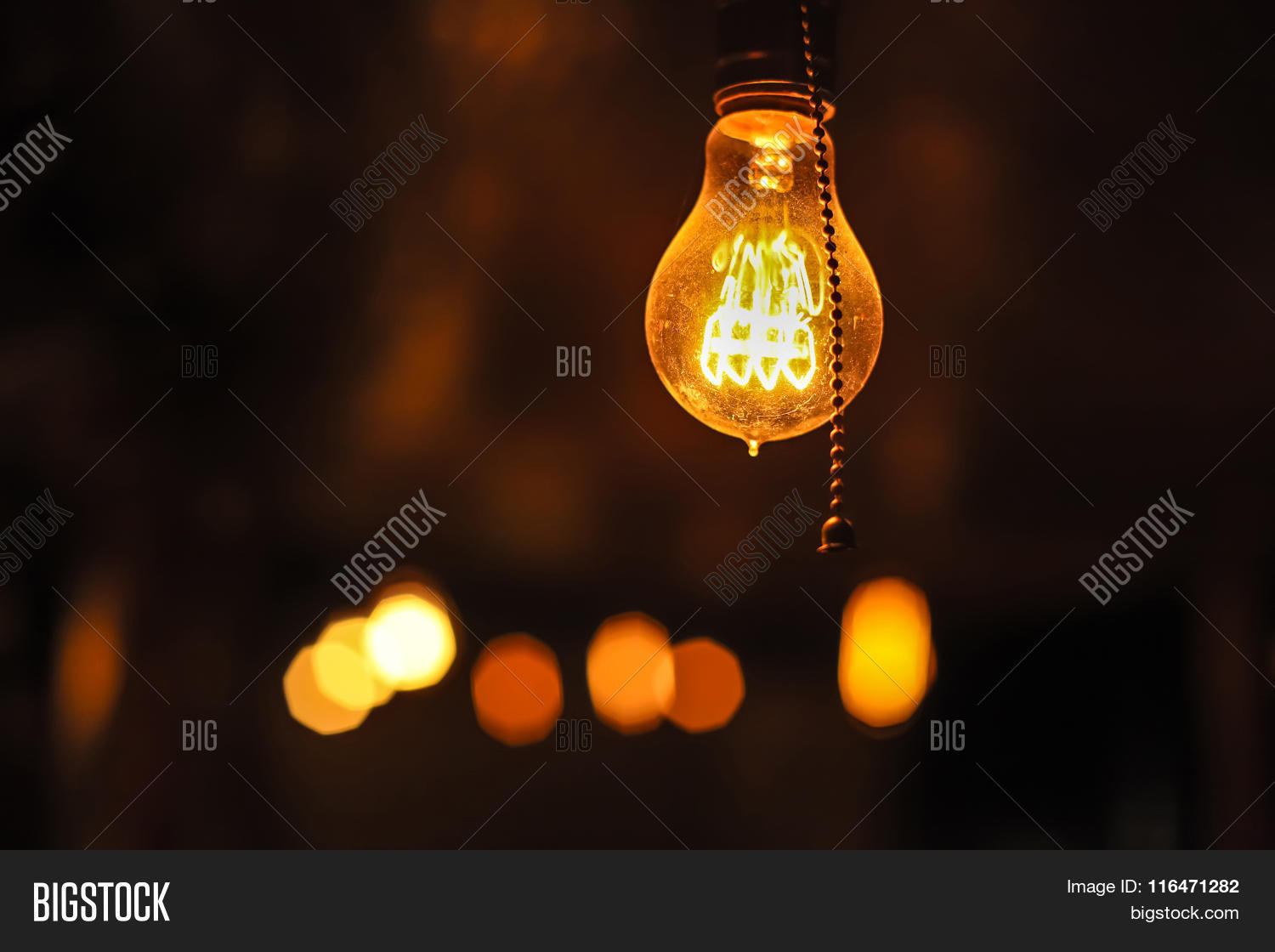 Glowing Edison's Light Image & Photo (Free Trial) | Bigstock