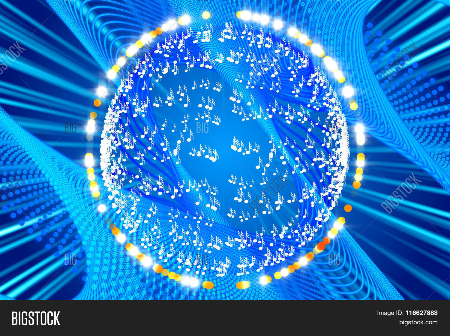 Blue Abstract Music Image & Photo (Free Trial) | Bigstock