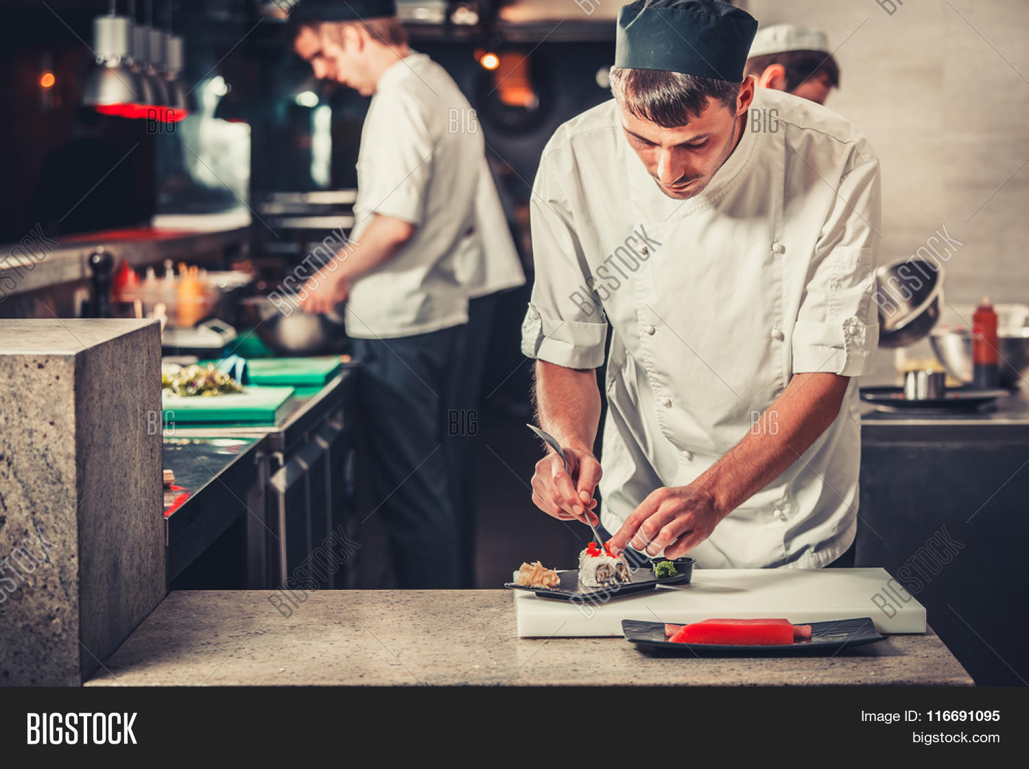 Male Cooks Preparing Image & Photo (Free Trial) | Bigstock