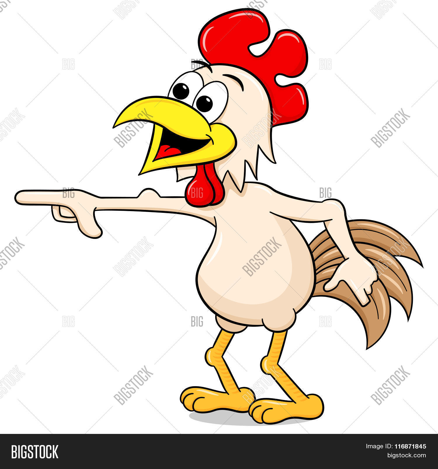 Pointing Out Cartoon Vector & Photo (Free Trial) | Bigstock