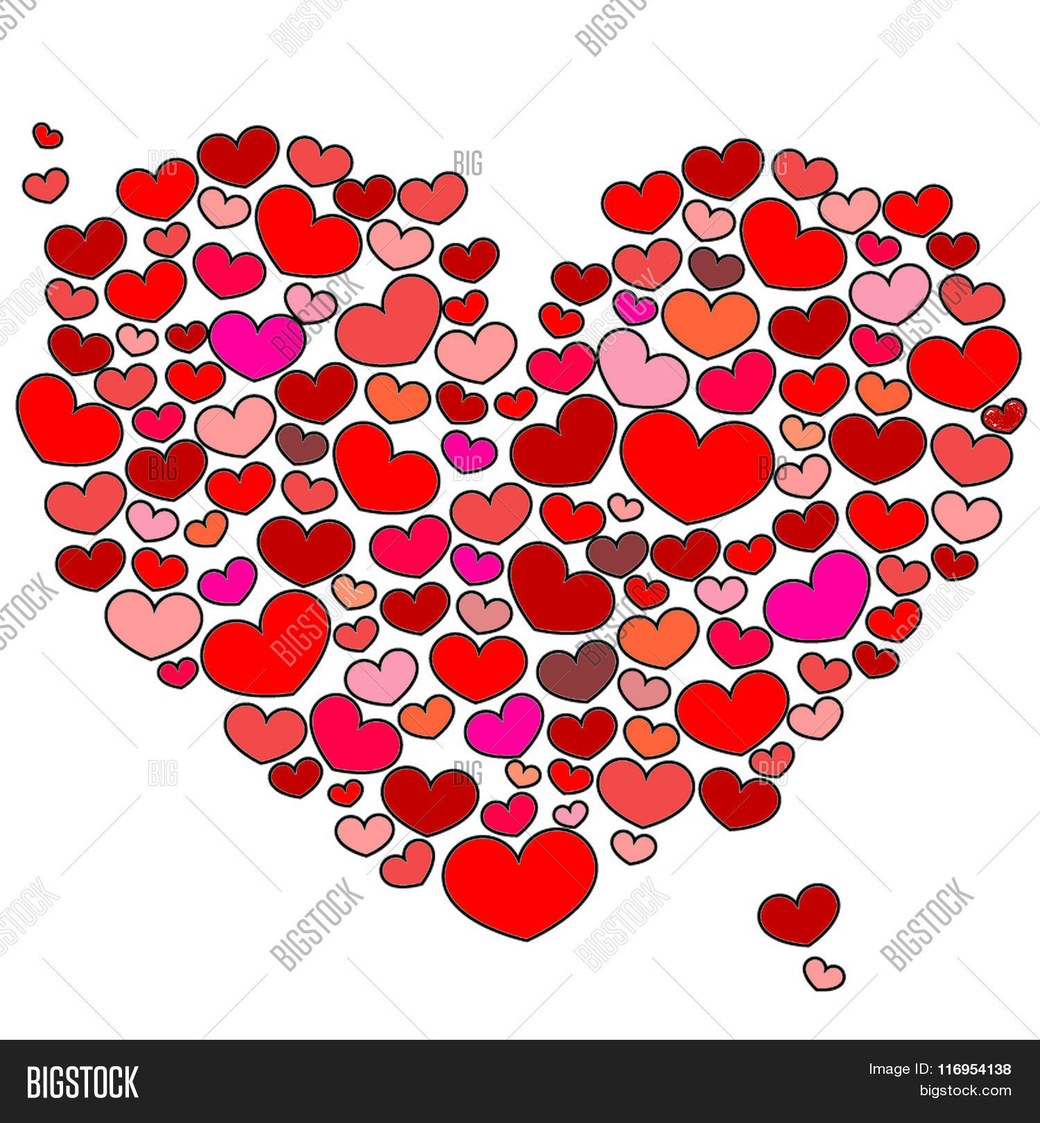 Zoom Hearts, Many Image & Photo (Free Trial) | Bigstock