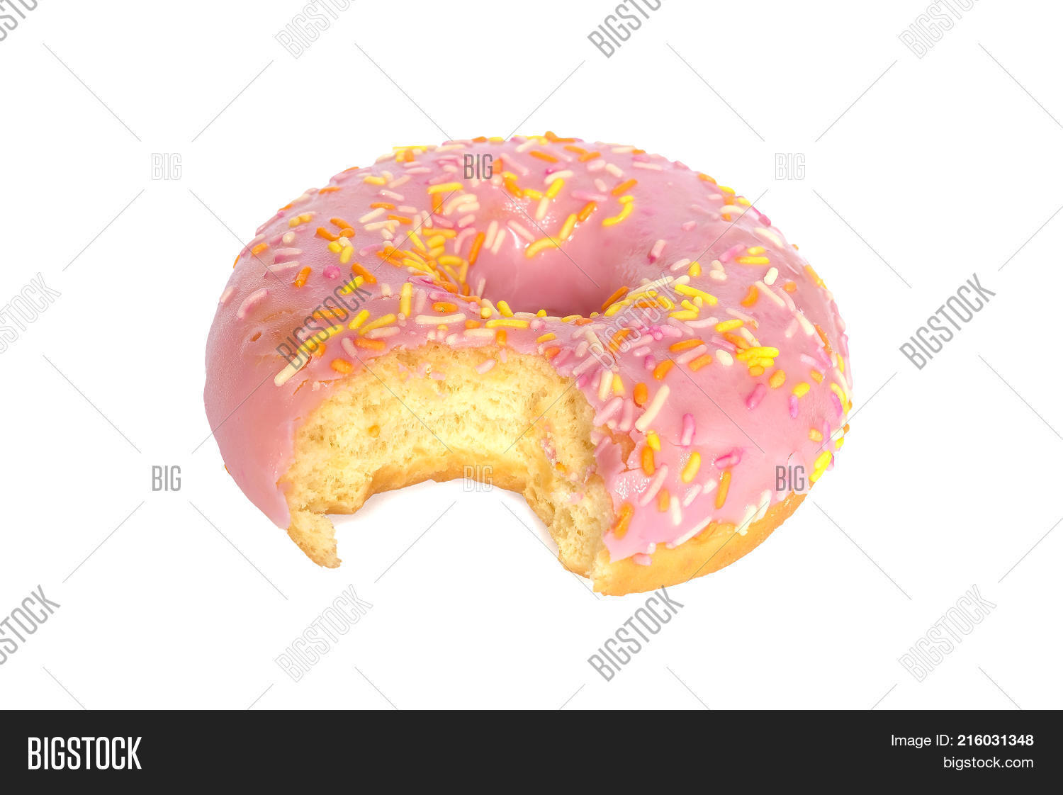 One Bite Missing Donut Image & Photo (Free Trial) | Bigstock