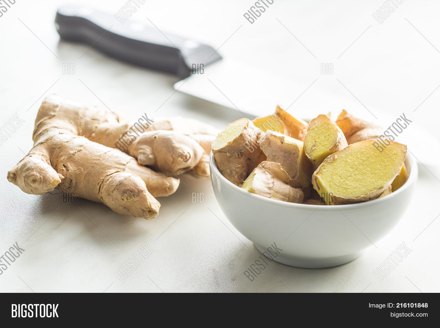 Sliced Ginger Root On Image & Photo (Free Trial) | Bigstock