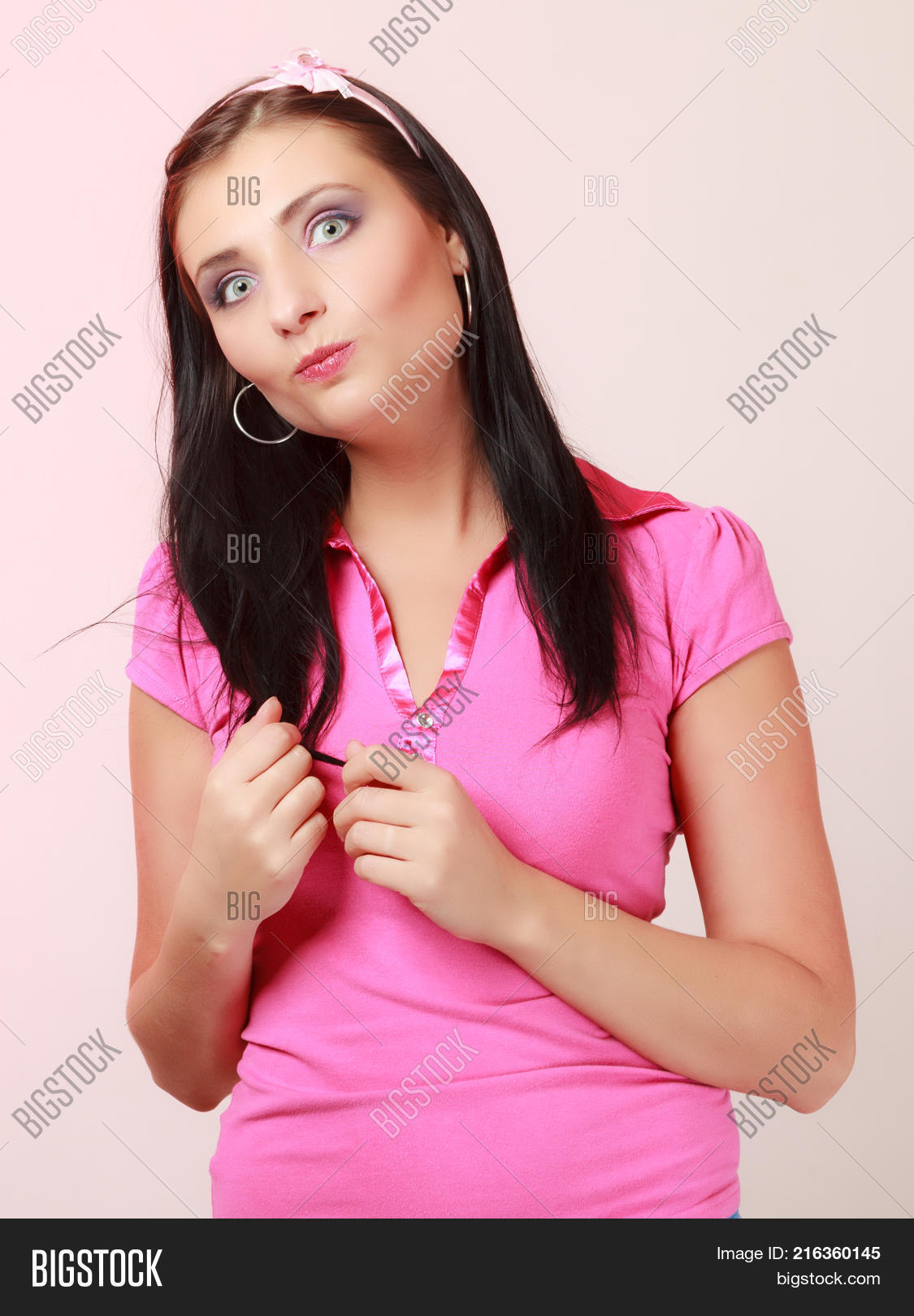 Childish Young Woman Image & Photo (Free Trial) | Bigstock