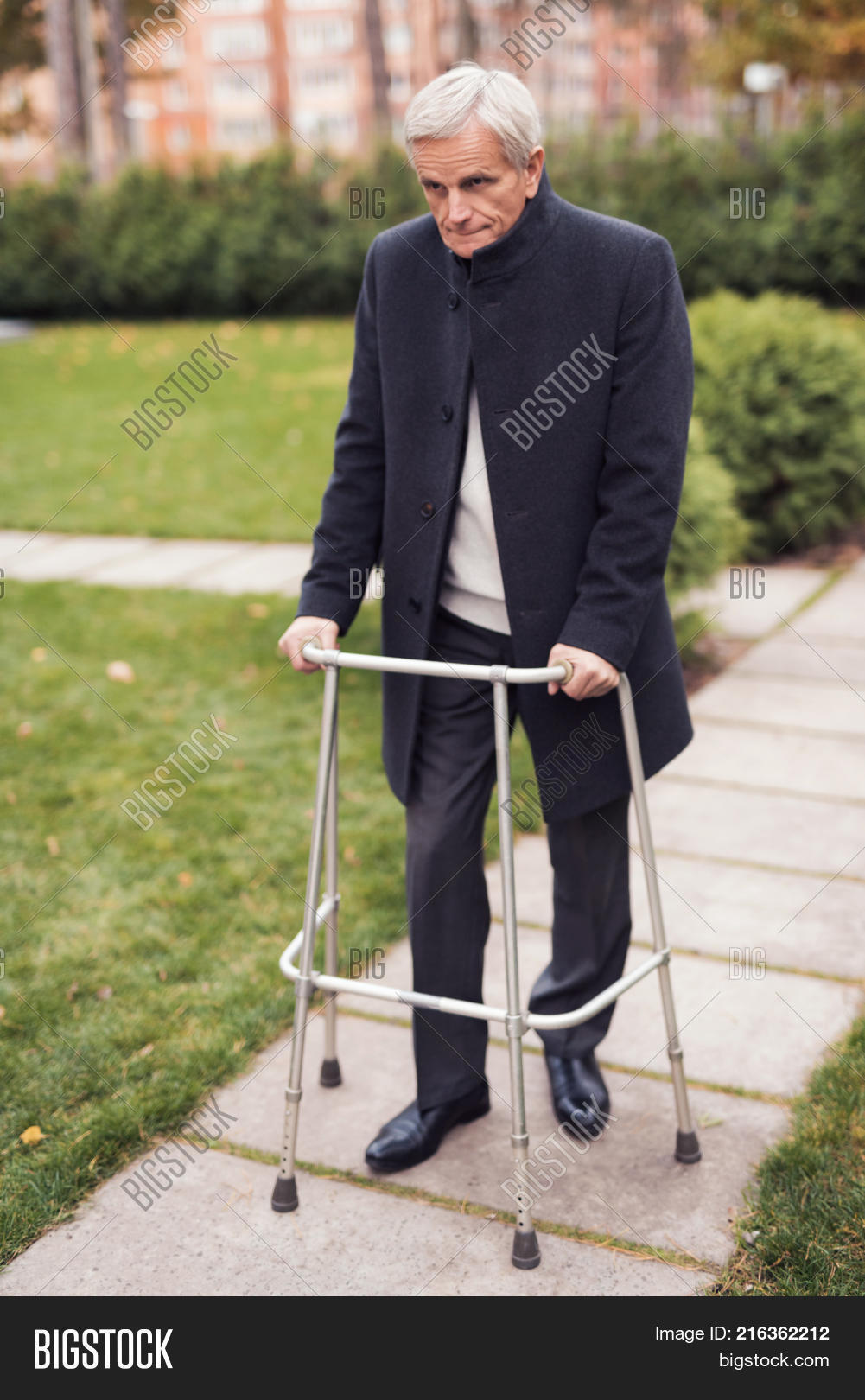 Elderly Man Walks Image & Photo (Free Trial) | Bigstock