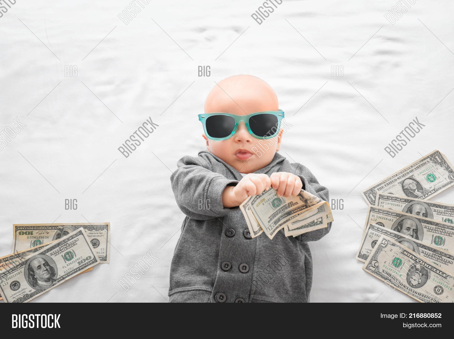 Cute Boy Money On Image & Photo (Free Trial) | Bigstock